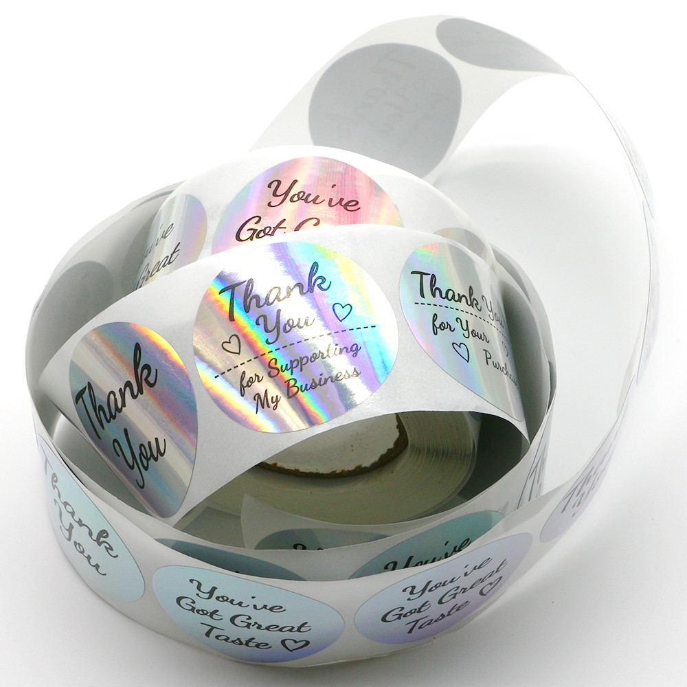 Buy Custom Label Roll Printing Packaging Thank You Stickers Labels ...