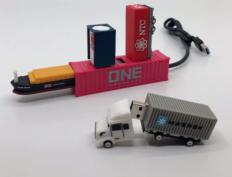 Buy Customize Oem Private Logo Accepted Container Shape Usb Hub For ...