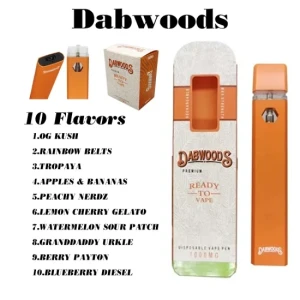 Buy Dabwoods 1.0ml Disposable Vape Pen Rechargeable E Cigarettes 280mah ...