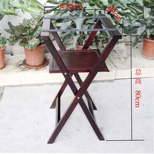 Buy Double Layer Solid Wood Hotel Luggage Racks Folding Luggage Chair ...