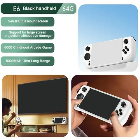 Buy E6 Pocket Arcade Handheld Game Console Open Source Handheld Hd Big ...