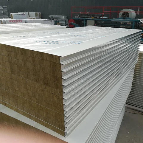 Buy European Standard Rock Wool Eps Foam Sandwich Wall Panel Production ...