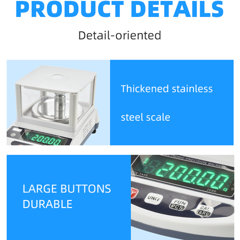 Buy High Precision Electronic Balance Laboratory Scale 2kg 0.01g ...