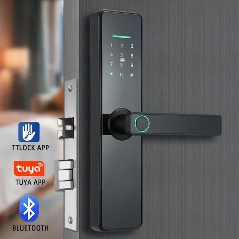 Buy High Security Electric Rfid Card Fingerprint Nfc Smart Door Lock ...