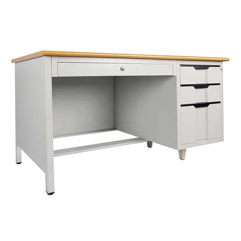 Buy Home Knock-down Steel Metal Table Office Executive Computer Desk ...