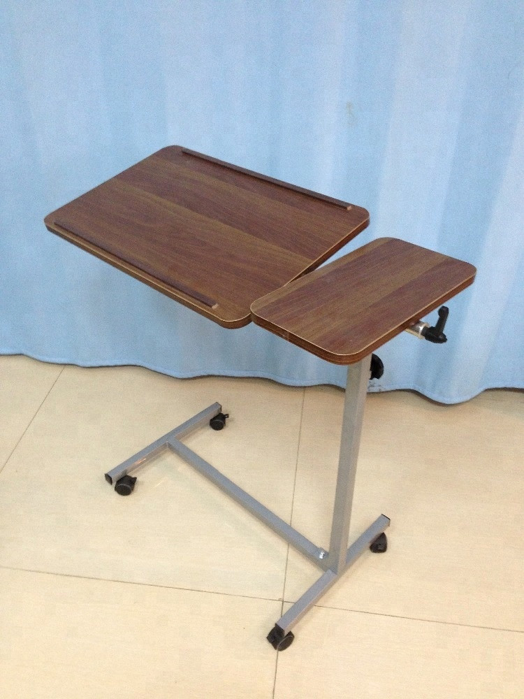 Buy Hospital Wood Over Bed Table/patient Dining Table from Foshan ...