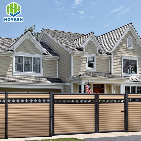 Buy Hoyeah 202204 Wpc Fence Outdoor Aluminium Alloy Column Co-extrusion ...