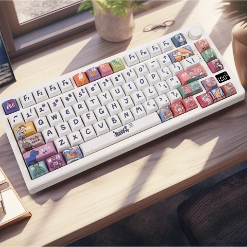 Buy Mathew Tech Mk75 Pro Mechanical Keyboard Wireless Hot Swap 82 Keys ...
