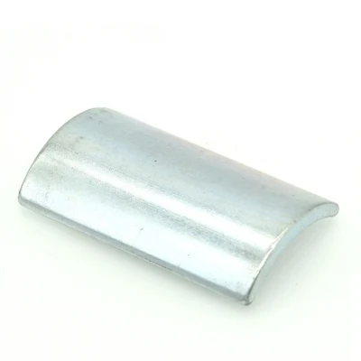 Buy N42h Arc Neodymium Permanent Magnet Motor Magnet With Zinc Coating ...