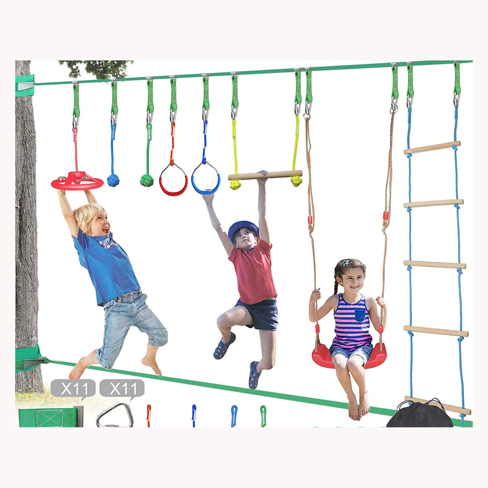 Buy Professional Ninja Backyard Outdoor Kit Training Equipment Climbing ...