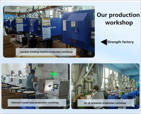 Buy Rj45 Ethernet Cables Module Plug Network Connector Crystal Heads ...