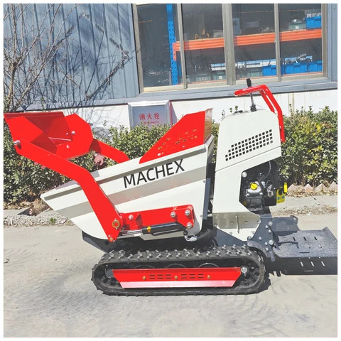 Buy Rubber Track Self Loading Bucket Crawler 500kg 1000kg Tracked Mini ...