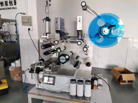 Buy Semi-automatic Cosmetic Soft Tube Paint Tube Labeling Machine ...