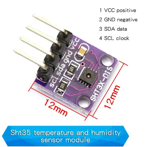 Buy Sht35 Temperature And Humidity Sensor Module I2c Communication Digital Type Dis Wide Voltage ...