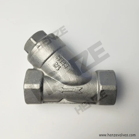 Buy Stainless Steel Ss304 Ss316 Y Type Check Valve Npt Or Bsp Cf8 Cf8m ...