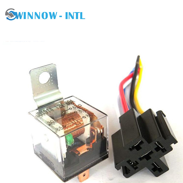 Buy Transparent 12v 40a 5 Pin Auto Relay With Led Lamp from Yueqing ...