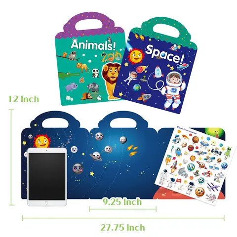 Buy Wholesale Waterproof Reusable Sticker Book Preschool Activity Books ...
