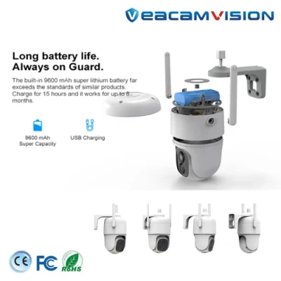 Buy Wireless Cctv Camera System Ip66 Waterproof Hd Pt Battery Camera ...