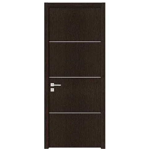 Buy Wm-10 Iron Peach Color Aluminium Strips Design Wood Door Pvc Solid ...