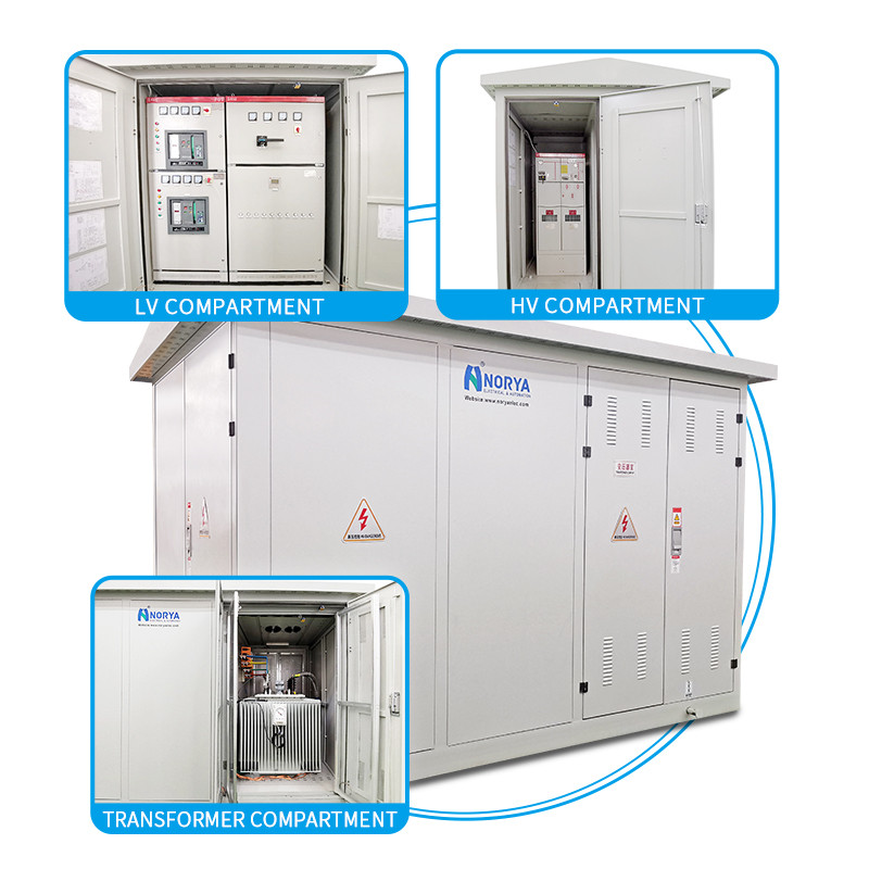 Buy Ybw 1250kva Compact Transformer Substation House 15kv Transformer ...
