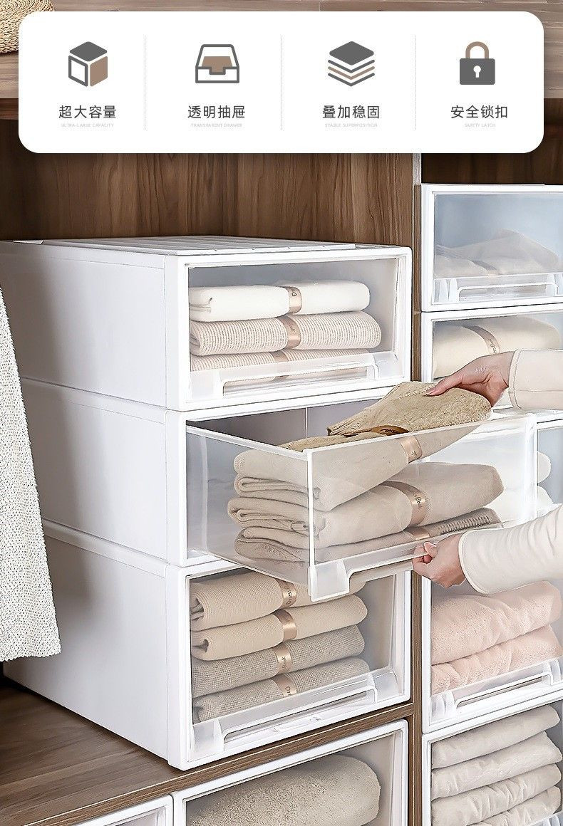 Buy Home Plastic Closet Divine Clothes Clothes Storage Boxes from Deng ...