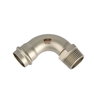 Buy 90 Degree Male Elbow Stainless Steel Double (v Profile) Press ...