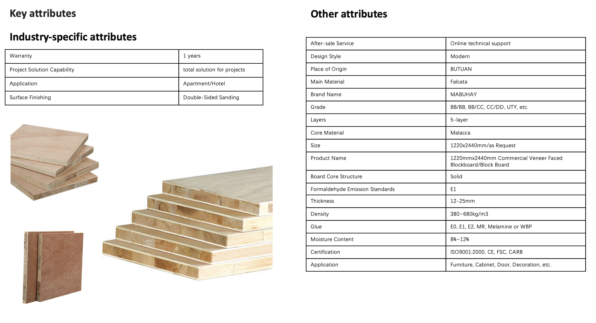 Buy 1220mmx2440mm Commercial Veneer Faced Blockboard/block Board from ...