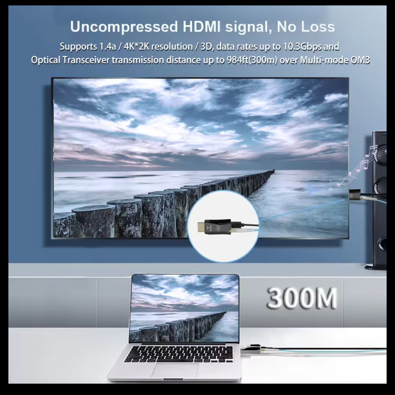 Buy 4k Hdmi Over Fiber Extender Multimode Single Core Lc from Shenzhen ...