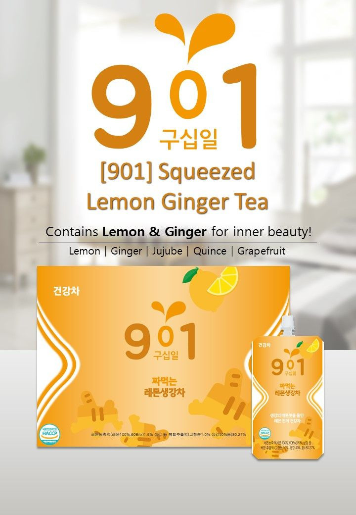 Buy [901] Squeezed Lemon Ginger Tea For Health Improvement & Body ...