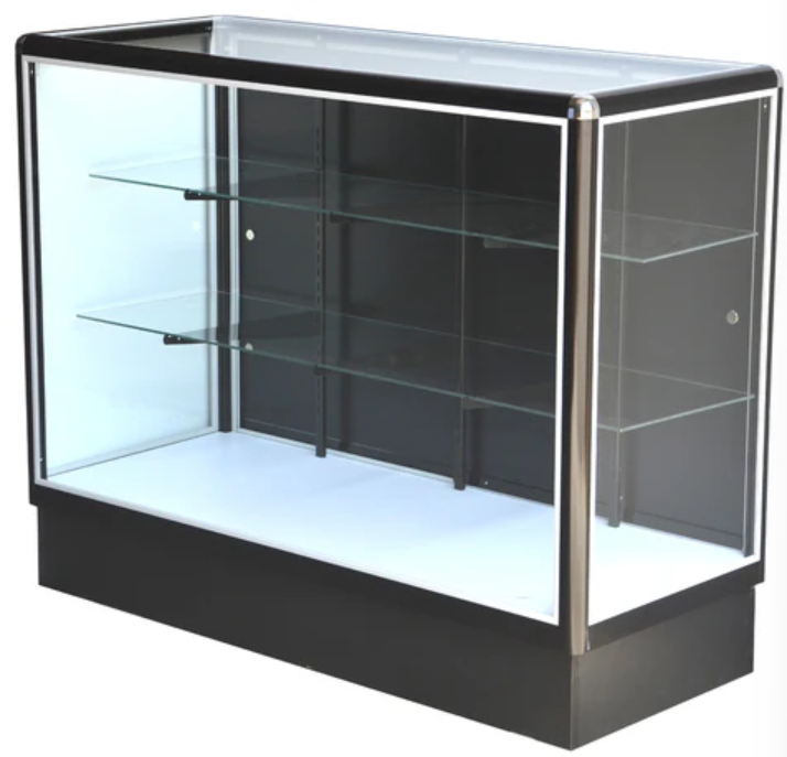 Buy Round Aluminum Frame Glass Display Counter from FOSHAN BESTO ...
