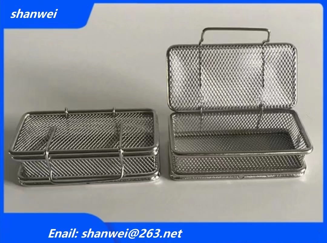 Buy Wire Mesh Tray With Lid Surgical Autoclave Holding Instruments ...