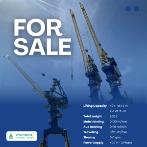 Buy 40 Ton (swl) Portal Crane From Turkey | Harbour Crane | Used Portal ...