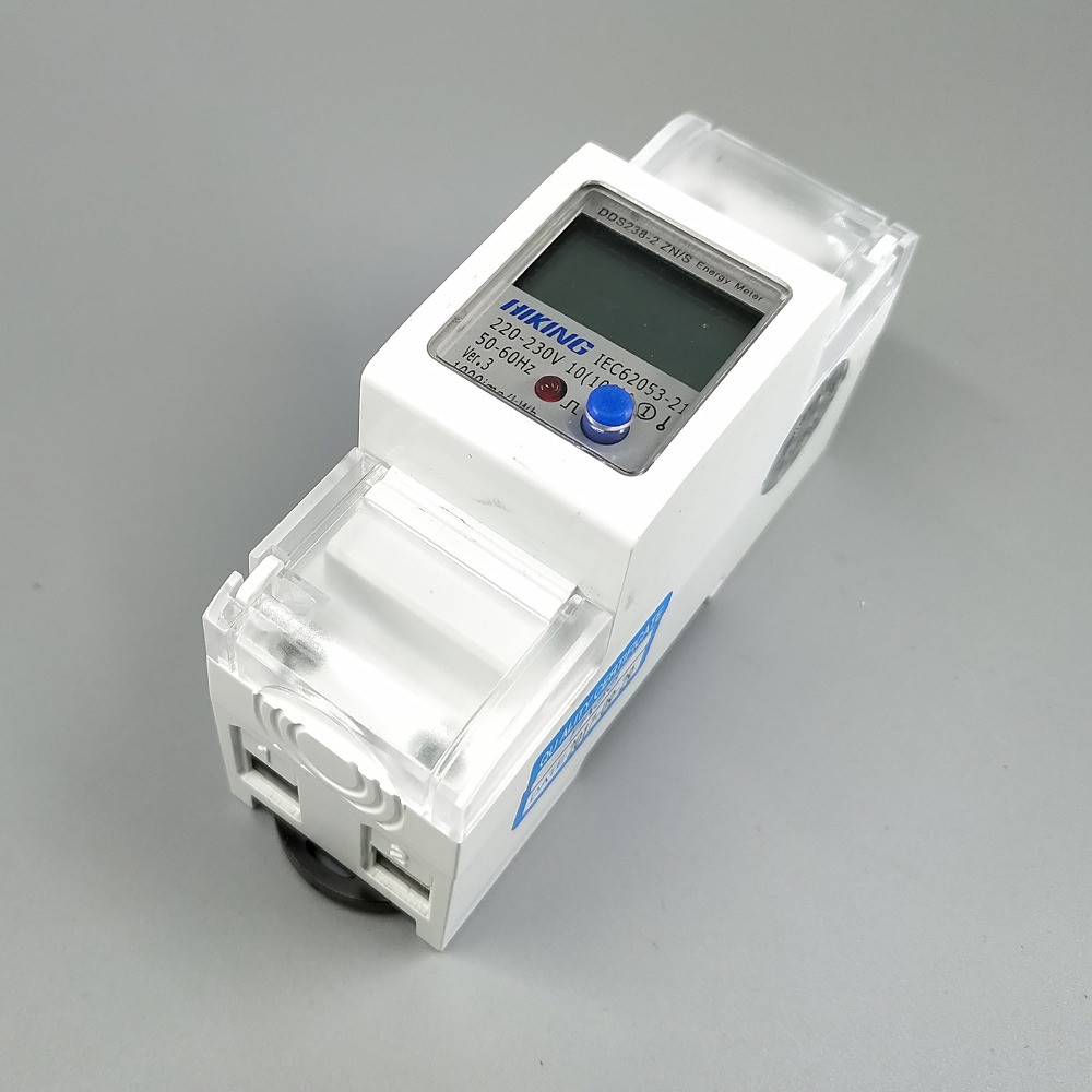 Buy 100a 220v 230v 50hz 60hz Voltage Current Dds238-2 Zn/s Single Phase Din Rail Kwh Watt Hour ...