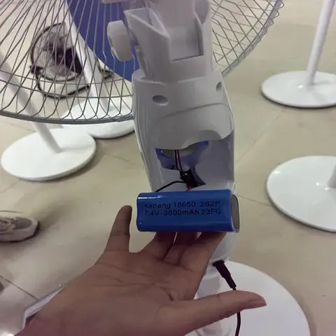 Buy 16 18 Inch Solar Power Fan 4000 Mah Rechargeable Solar Fans Outdoor ...