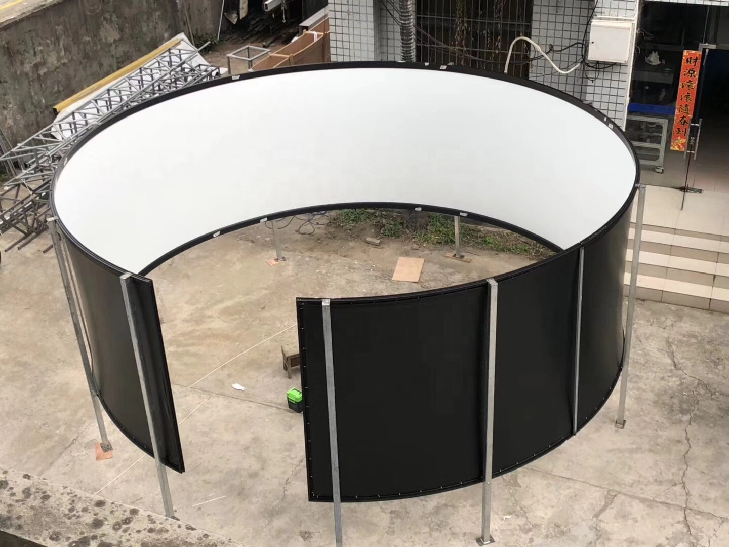 Buy 180 Degree Immersive Driving Simulator Curved Projection Screen ...
