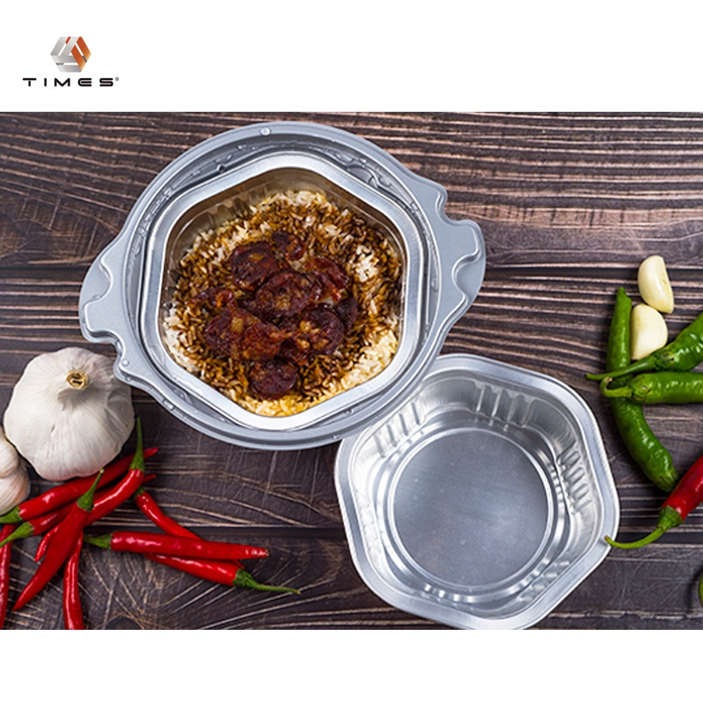 Buy 400ml Ready Meal Sea Food Fruits Packaging Hexagon Aluminum Foil ...