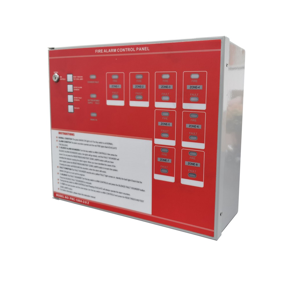 Buy 8 Zone Smoke Detection Conventional Fire Alarm Control Panel Non ...