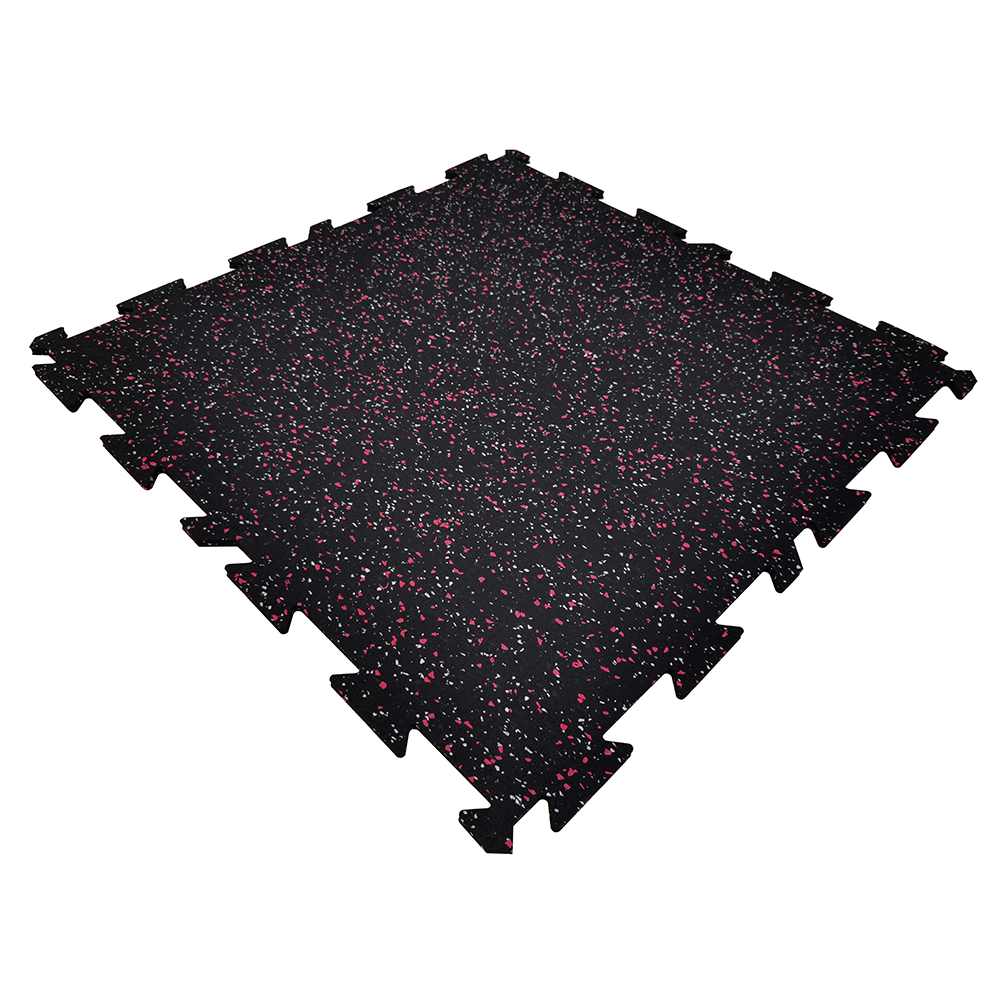 Buy 8mm Thick Interlocking Rubber Floor Mat Tiles For Crossfit Gym ...