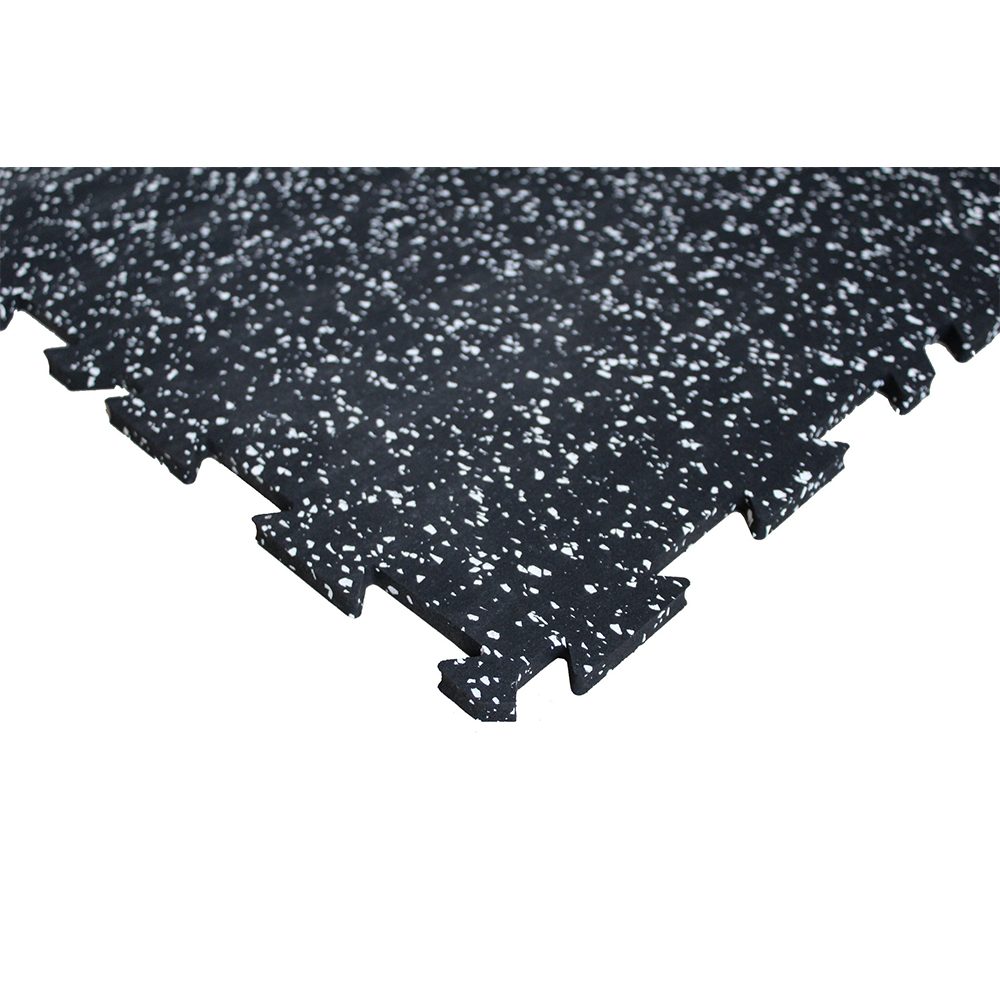 Buy 8mm Thick Interlocking Rubber Floor Mat Tiles For Crossfit Gym ...