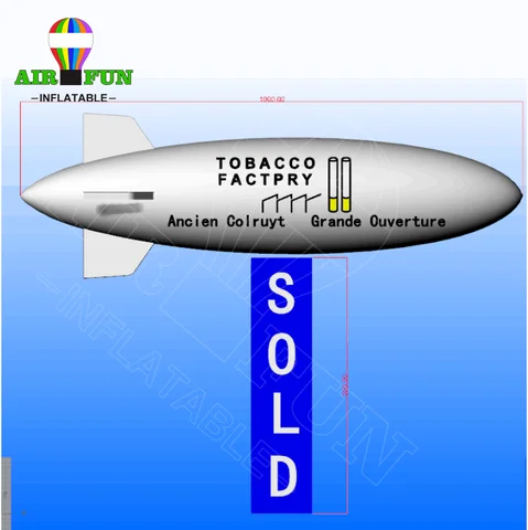 Buy Airfun Inflatable Sky Helium Airship Blimp Balloon For Advertising ...