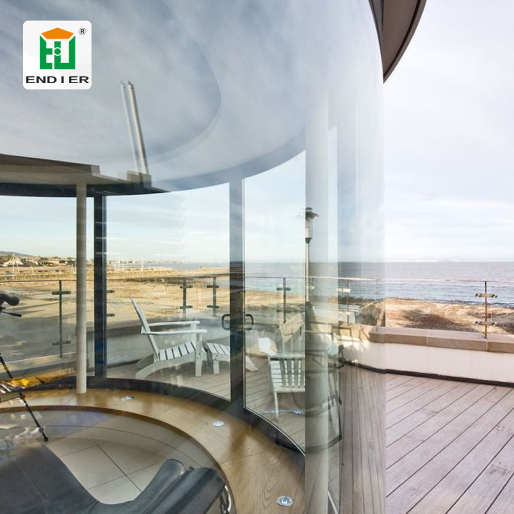 Buy Aluminum Frame Arc Curved Glass Windows And Door Aluminum Sliding ...