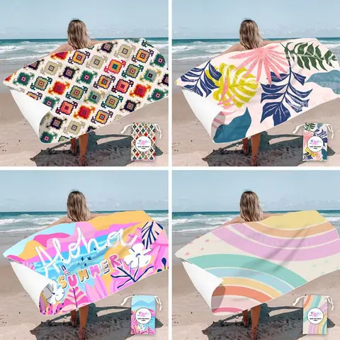 Buy Beach Towel Print, Swim Soft Towels Blanket For Adult Women Men ...