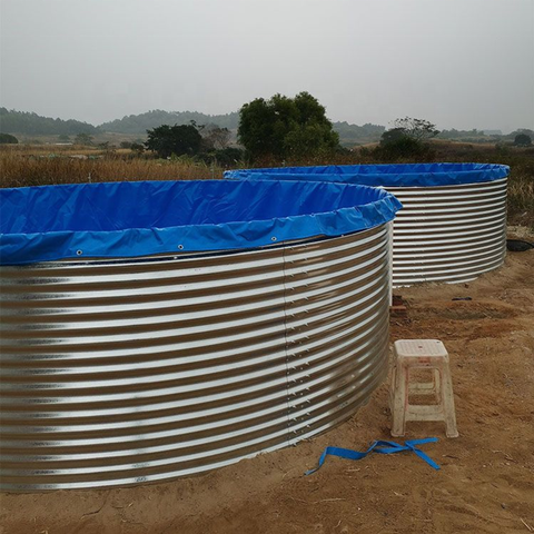 Buy Big Capacity Aquaculture Pvc Canvas Fish Farming Tanks Round Ponds ...