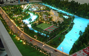 Buy Construction & Real Estate Model For Resort With Led,scale Model ...