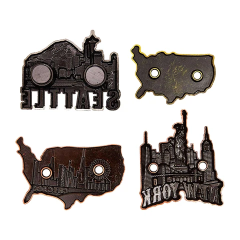 Buy Custom Fridge Magnet Metal Souvenir Fridge Magnet America Landmark ...