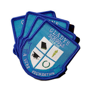 Buy Custom High Quality School Logo Uniform Woven Badge from Guangzhou ...