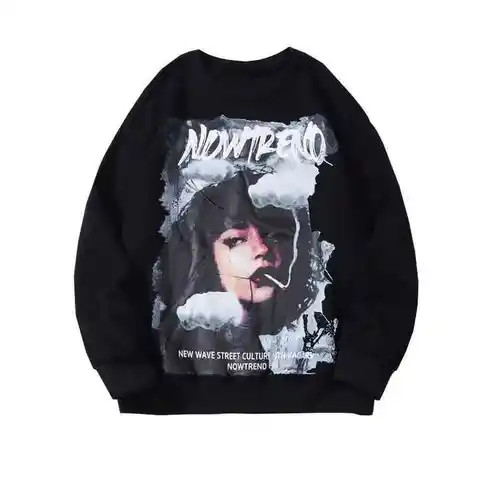 Buy Custom Logo Plus Size Dtg Printing Cotton Oversized Pullover Crew ...