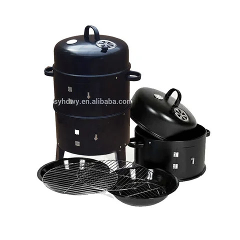 Buy Custom Oem Smokeless Charcoal Bbq Grill Smoker 3 Layers Tower ...