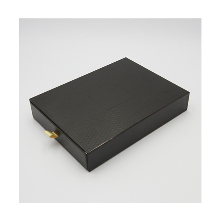 Buy Custom Professional Design Black Paper Box Packaging Rigid ...