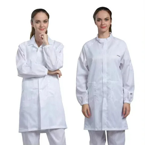 Buy Custom Waterproof Cleanroom Esd Smock Dustproof Antistatic Cleanroom Esd Gown from Suzhou ...